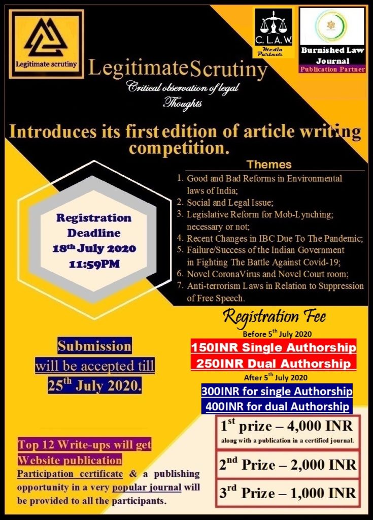 1st National Article Writing Competition| The “L” word Blog| Register ...
