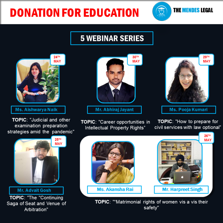 WEBINAR SERIES BY TML: REGISTER NOW!!