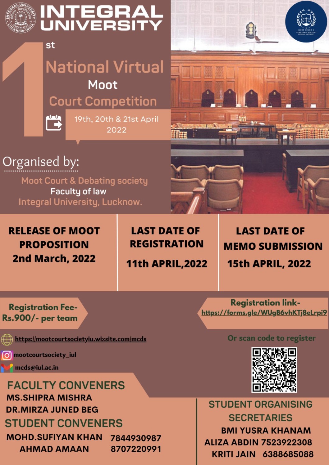 1ST NATIONAL VIRTUAL MOOT COURT COMPETITION BY MOOT COURT & DEBATING ...